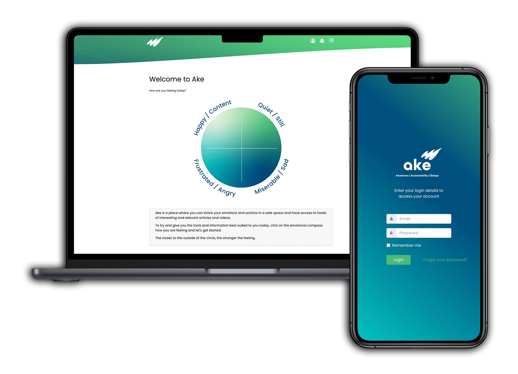 Ake App | Awareness - Accountability - Change